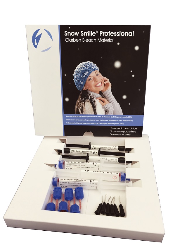 Snow Smile Profesional 3 jeringas 2,5ml 30% Peróxido Hidrógeno Clarben ...